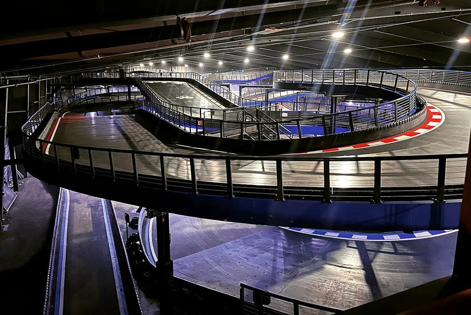 World's Largest Indoor Multi-Level Karting Track: world record in ...