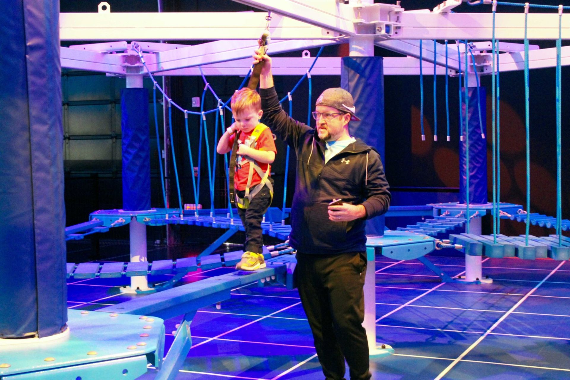 World's Largest Indoor Ropes Course: world record in New Haven, Connecticut