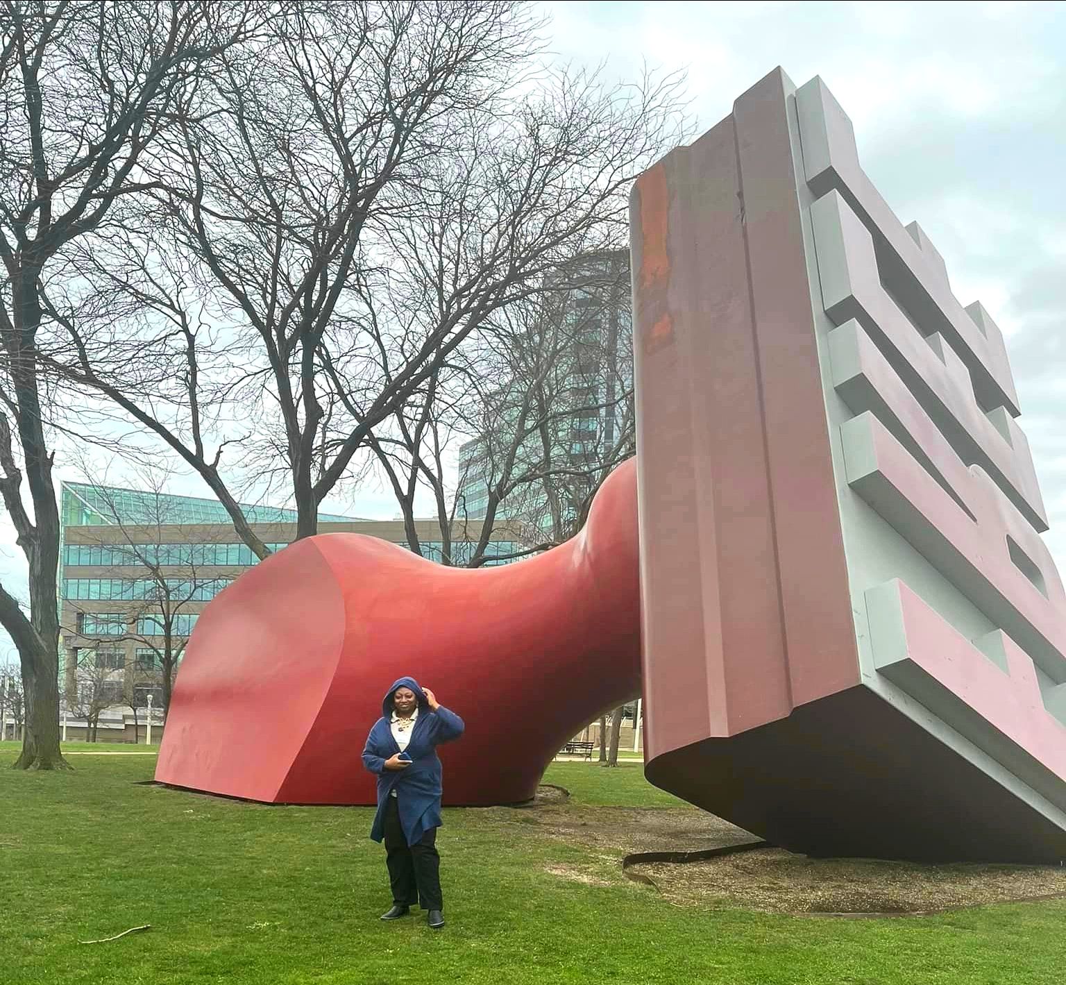 World's Largest Rubber Stamp Sculpture: world record in Cleveland, Ohio