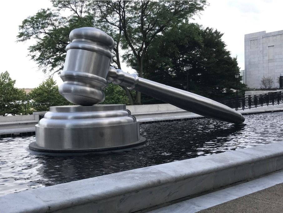 World's Largest Steel Gavel Sculpture: world record in Columbus, Ohio