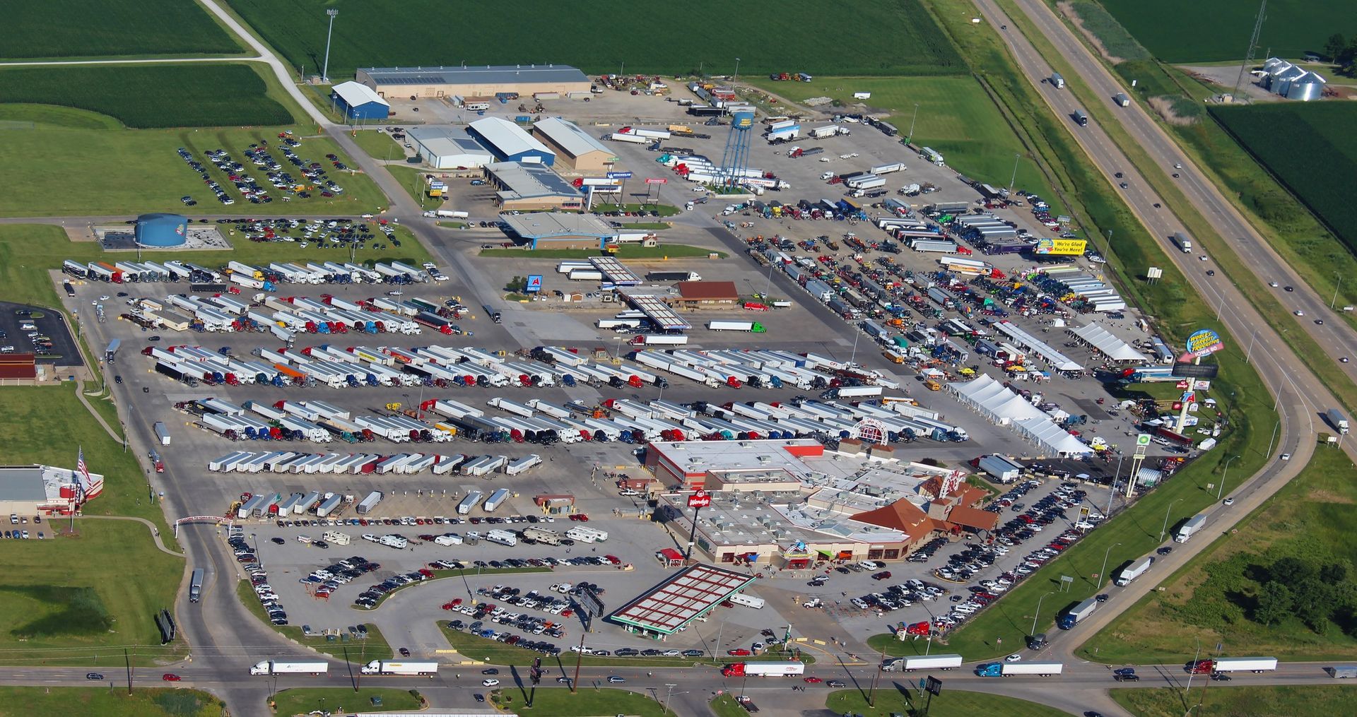 World's Largest Truck Stop: world record in Walcott, Iowa