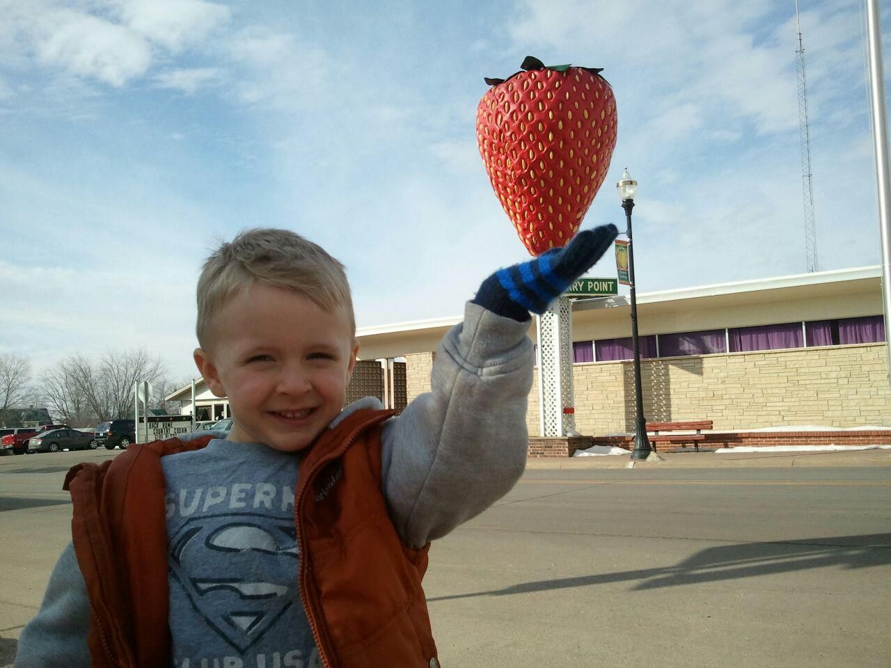 World’s Largest Strawberry Sculpture: world record in Strawberry Point ...