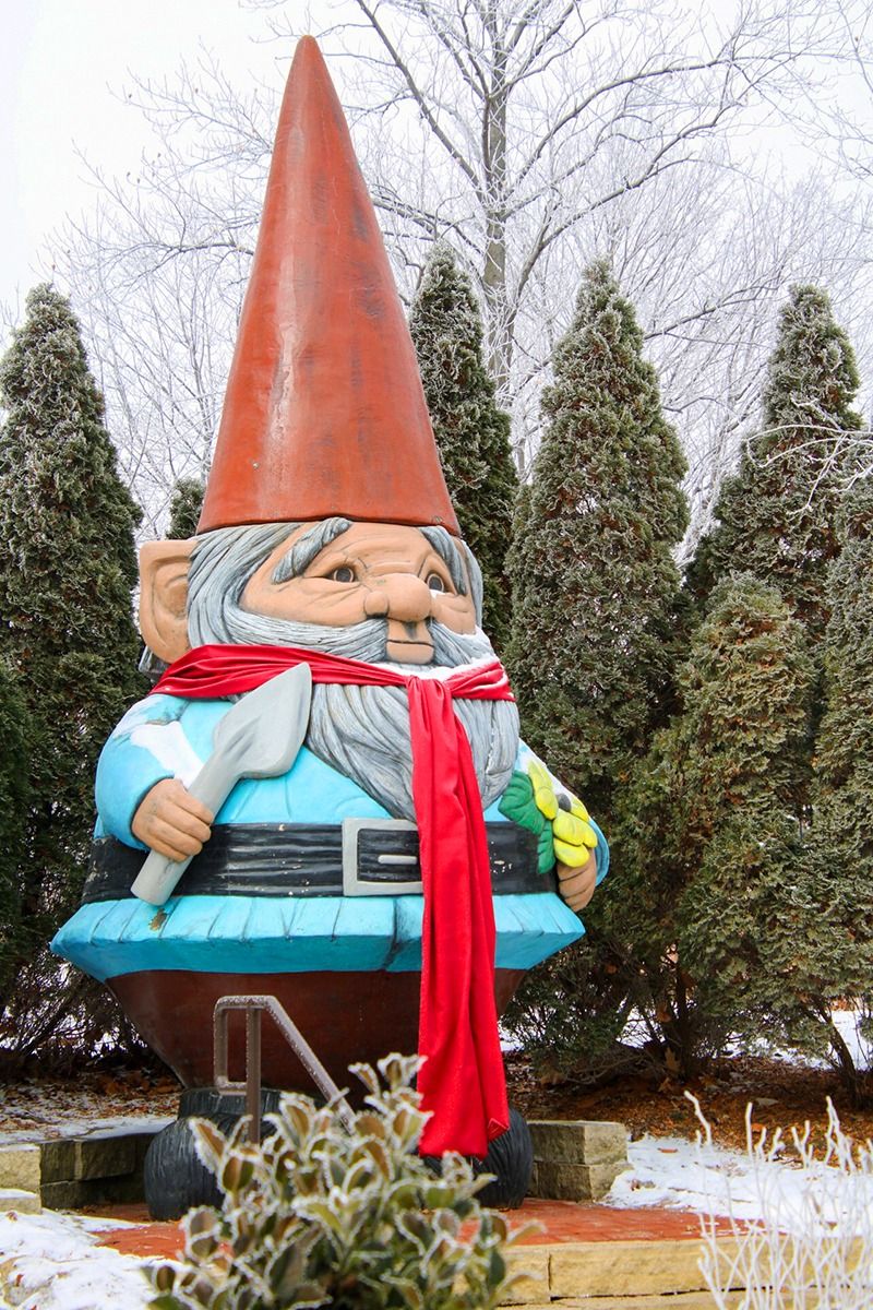 World's Largest Concrete Gnome: world record in Ames, Iowa
