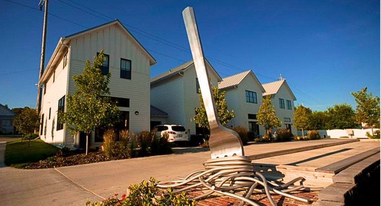 World's Largest Fork with Pasta Sculpture: world record in Omaha, Nebraska