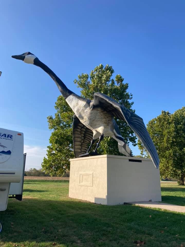World's Largest Goose Sculpture: world record in Sumner, Missouri