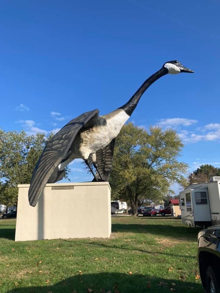 World's Largest Goose Sculpture: world record in Sumner, Missouri