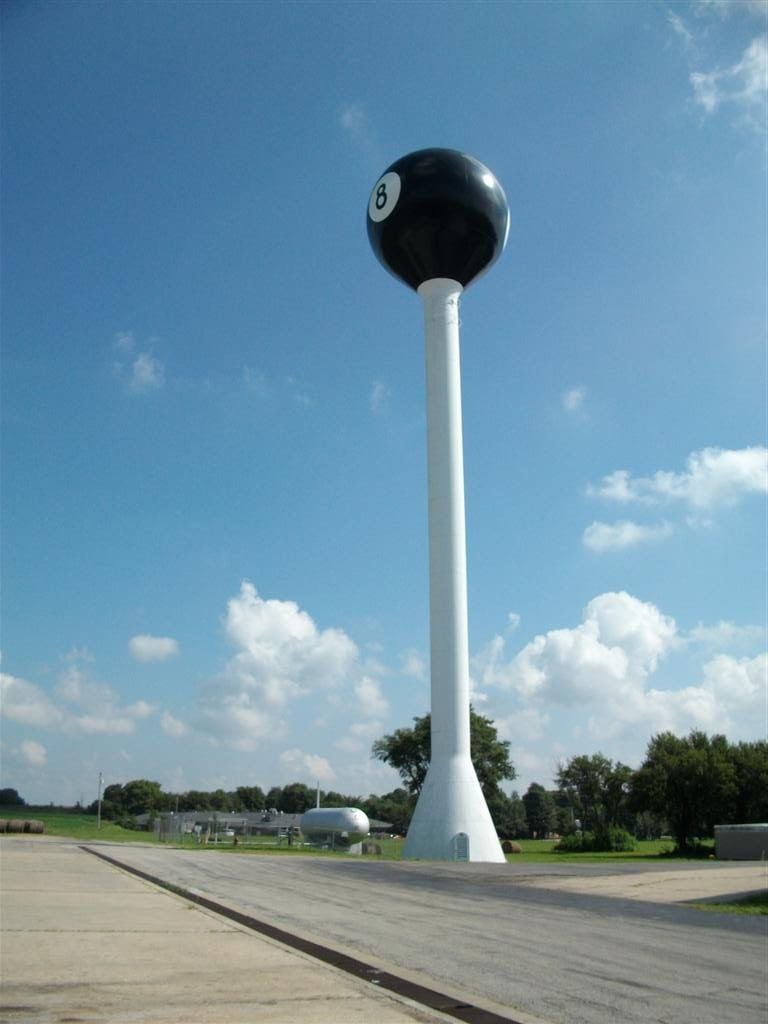 World's Largest 8 Ball Sculpture: world record in Tipton, Missouri