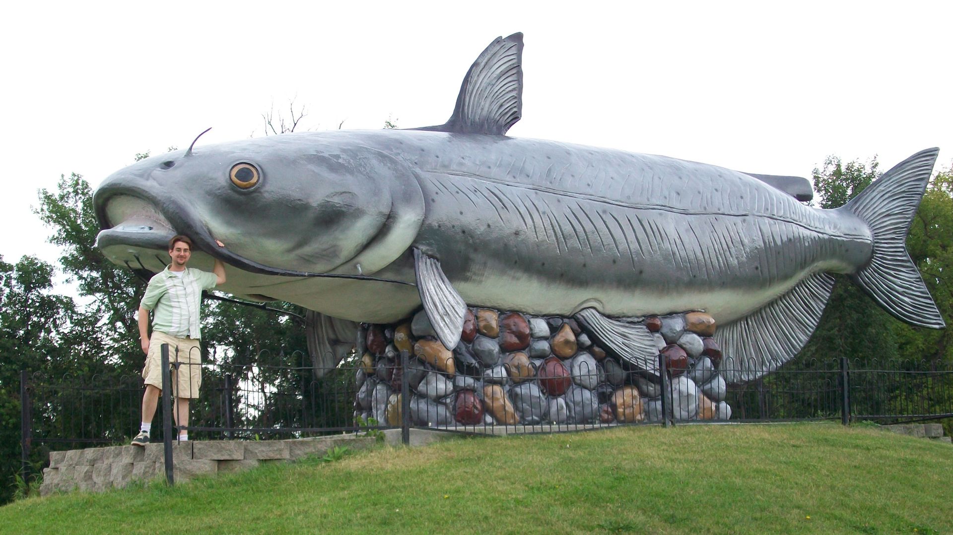 World's Largest Catfish Statue: world record in Wahpeton, North Dakota