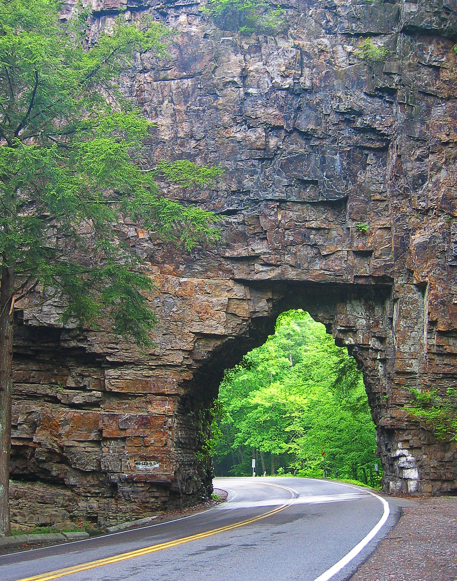 World's Shortest Highway Tunnel: world record in Shady Valley, Tennessee