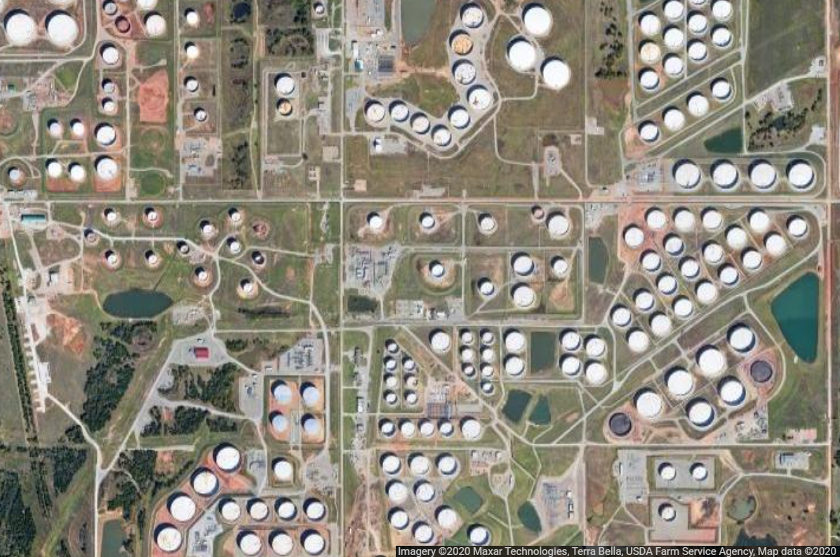 World’s Biggest Tank Farm: world record in Cushing, Oklahoma