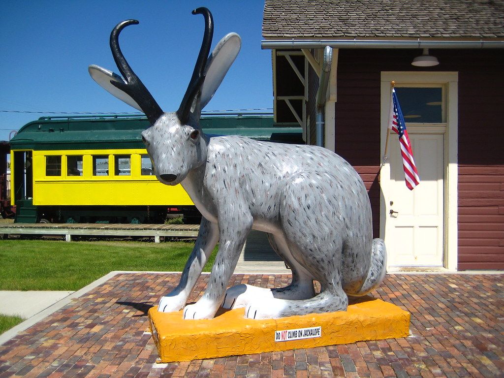 World's Largest Jackalope Sculpture, world record in Douglas, Wyoming