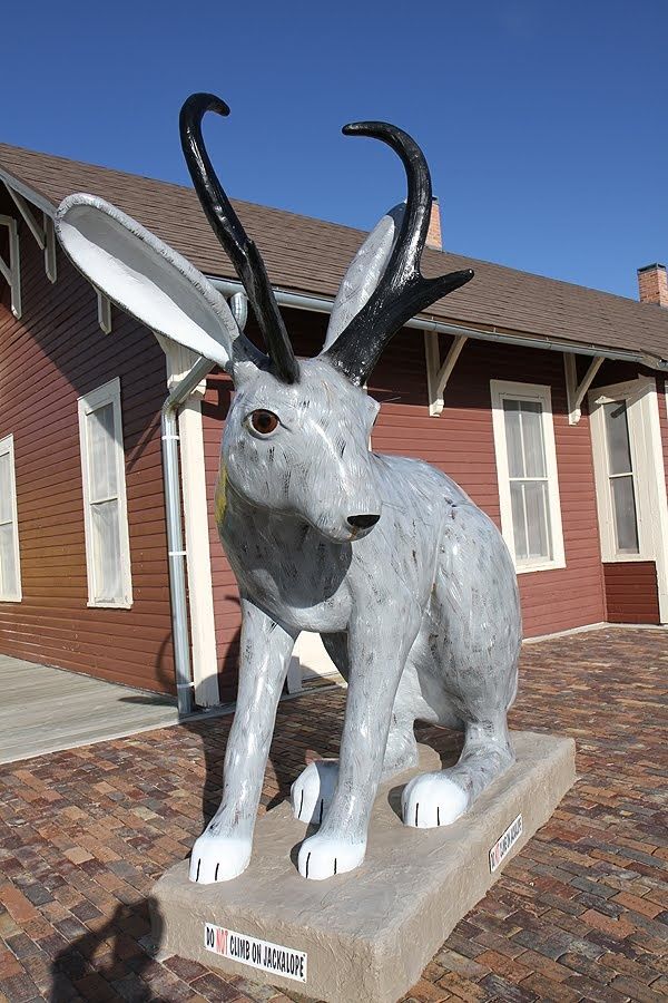 World's Largest Jackalope Sculpture, world record in Douglas, Wyoming