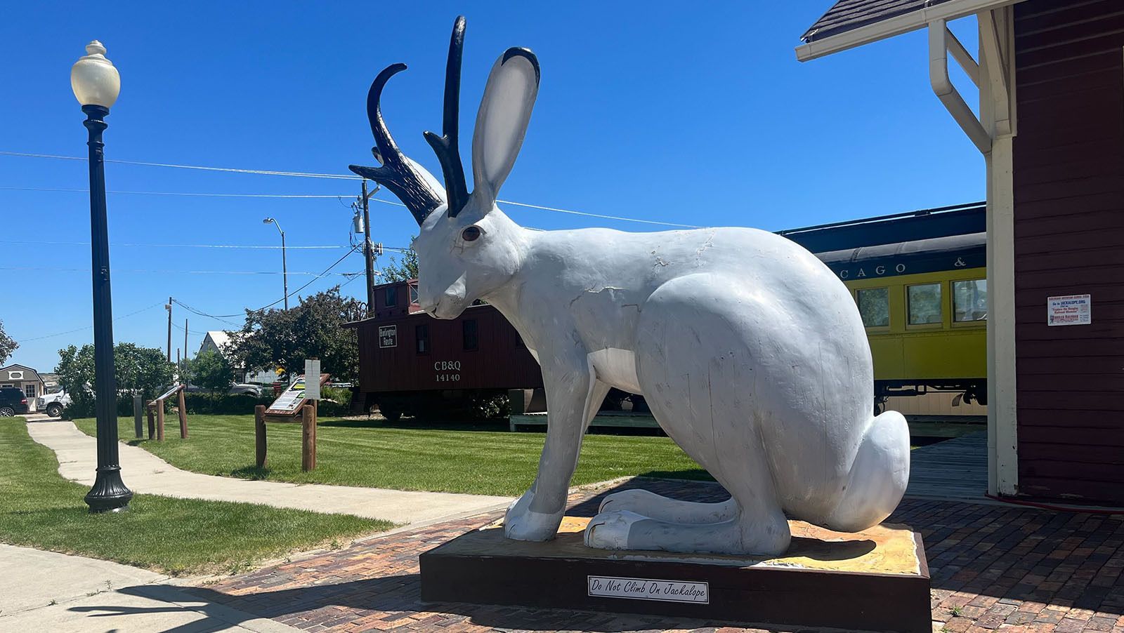 World's Largest Jackalope Sculpture, world record in Douglas, Wyoming