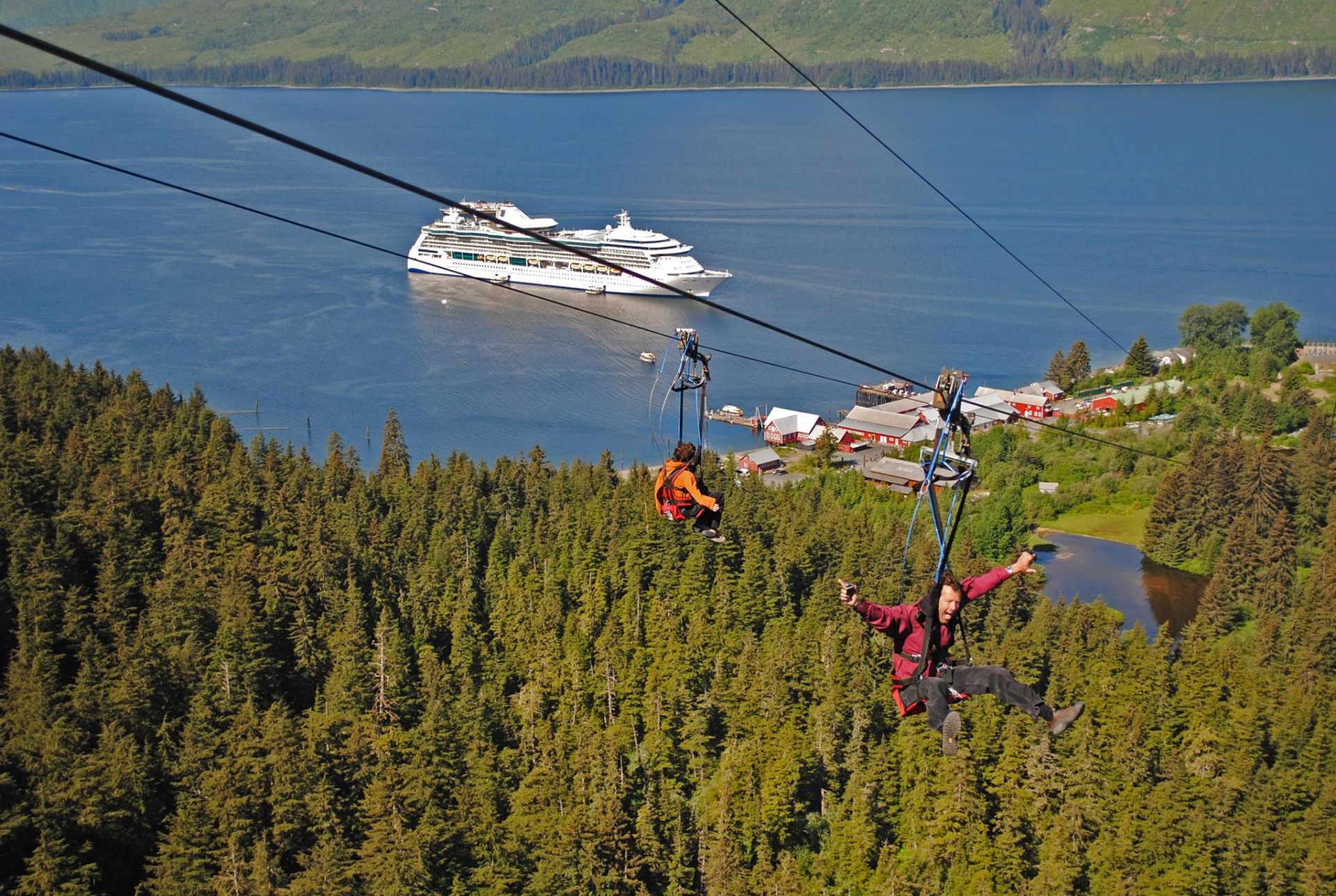 World’s Largest ZipRider, world record in Hoonah, Alaska