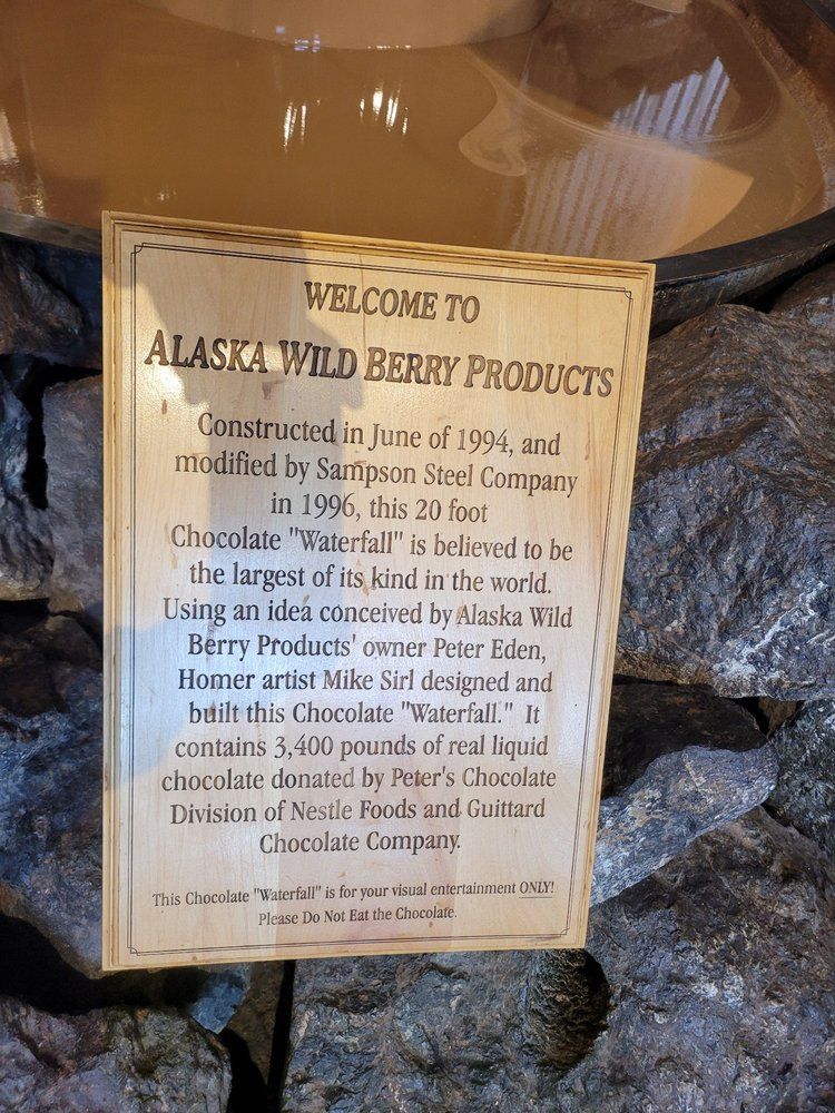 World's Largest Chocolate Waterfall, world record in Anchorage, Alaska