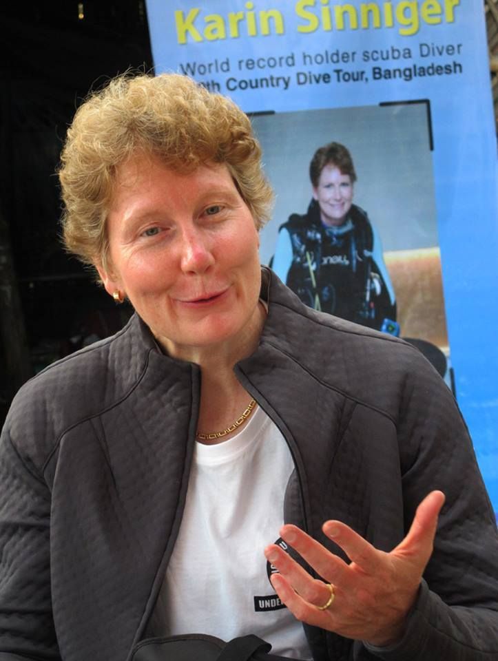 Scuba Diving in the Most Countries, world record set by Karin Sinniger