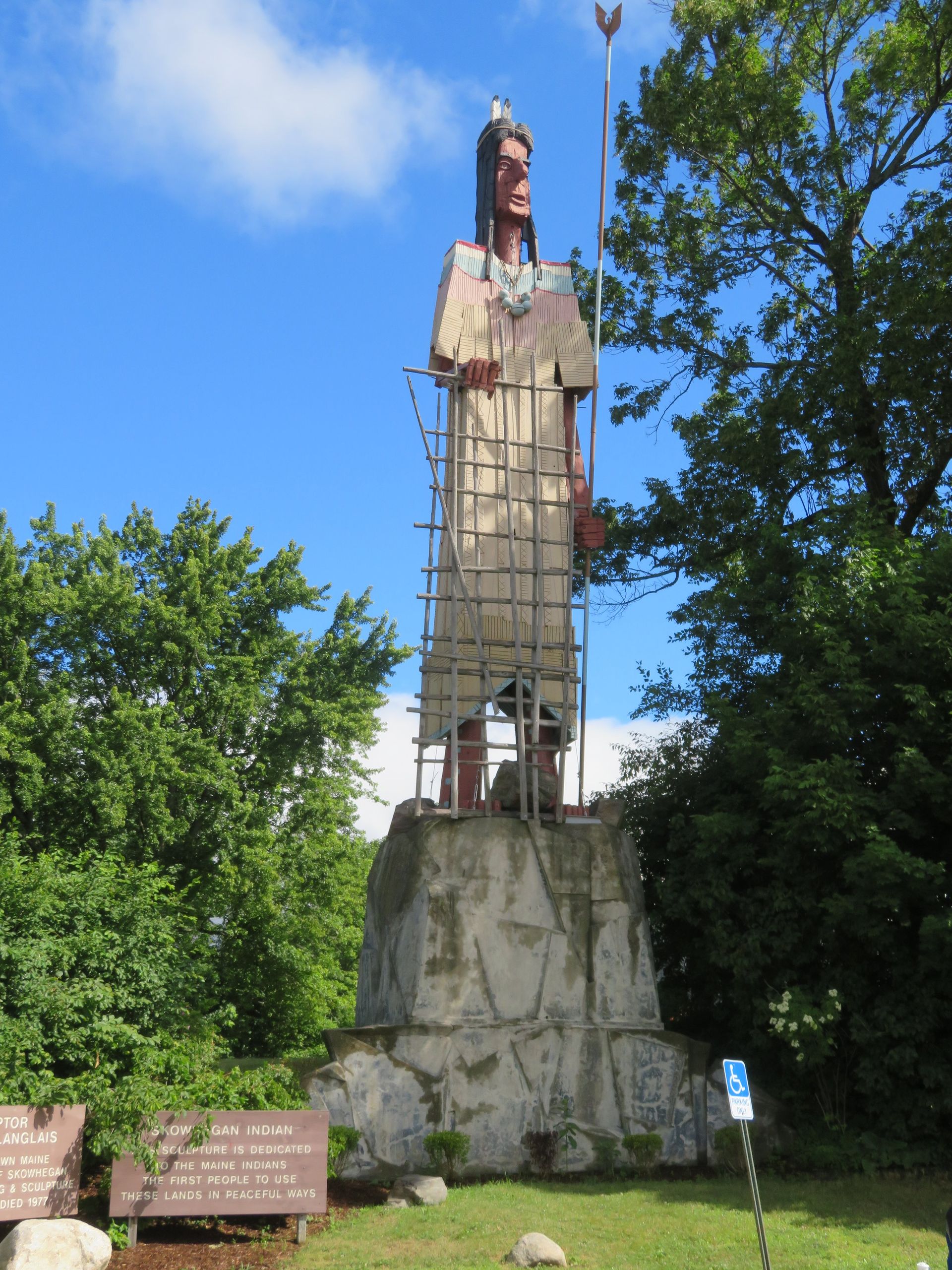 World's Tallest Statue of a Native American, world record in Skowhegan ...