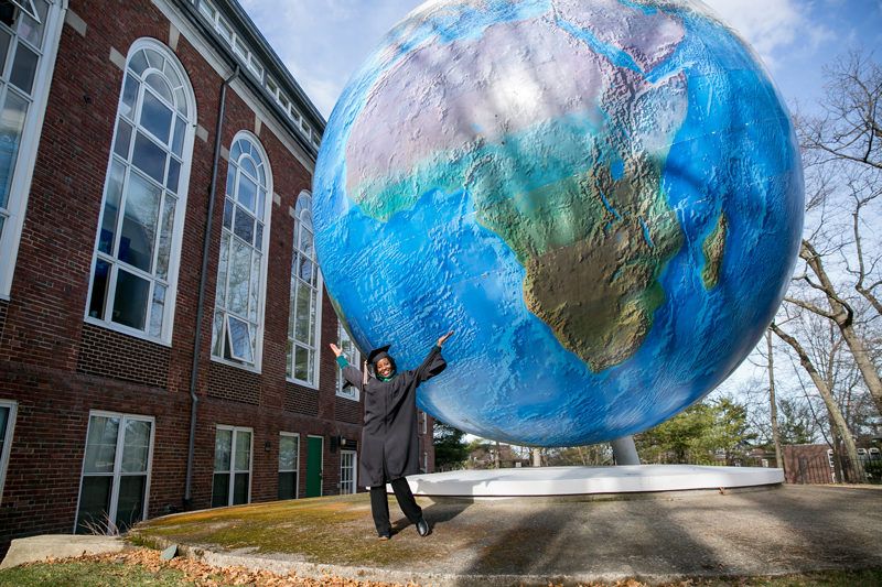 World's Largest Outdoor Rotating Globe, world record in Wellesley ...