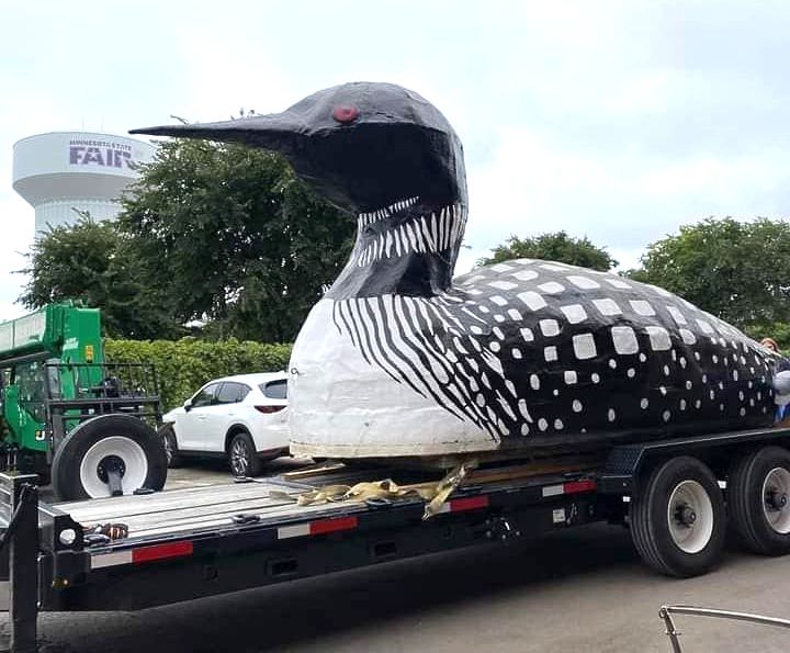 World's Largest Floating Loon, world record on Silver Lake, Minnesota
