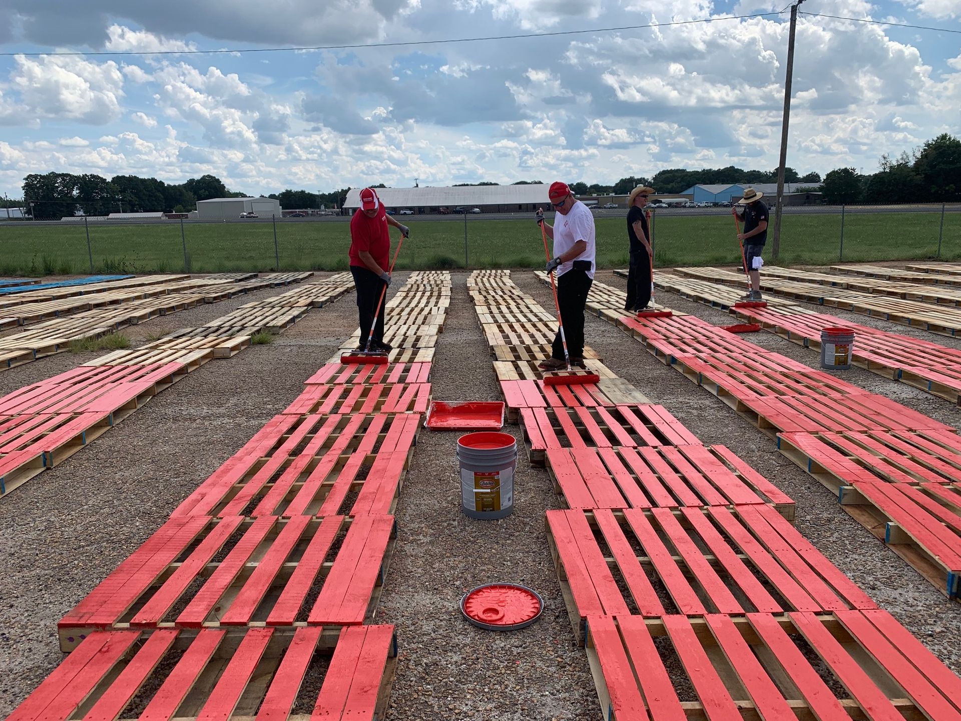 World's Largest Pallet Painting, world record in Greenville, South Carolina