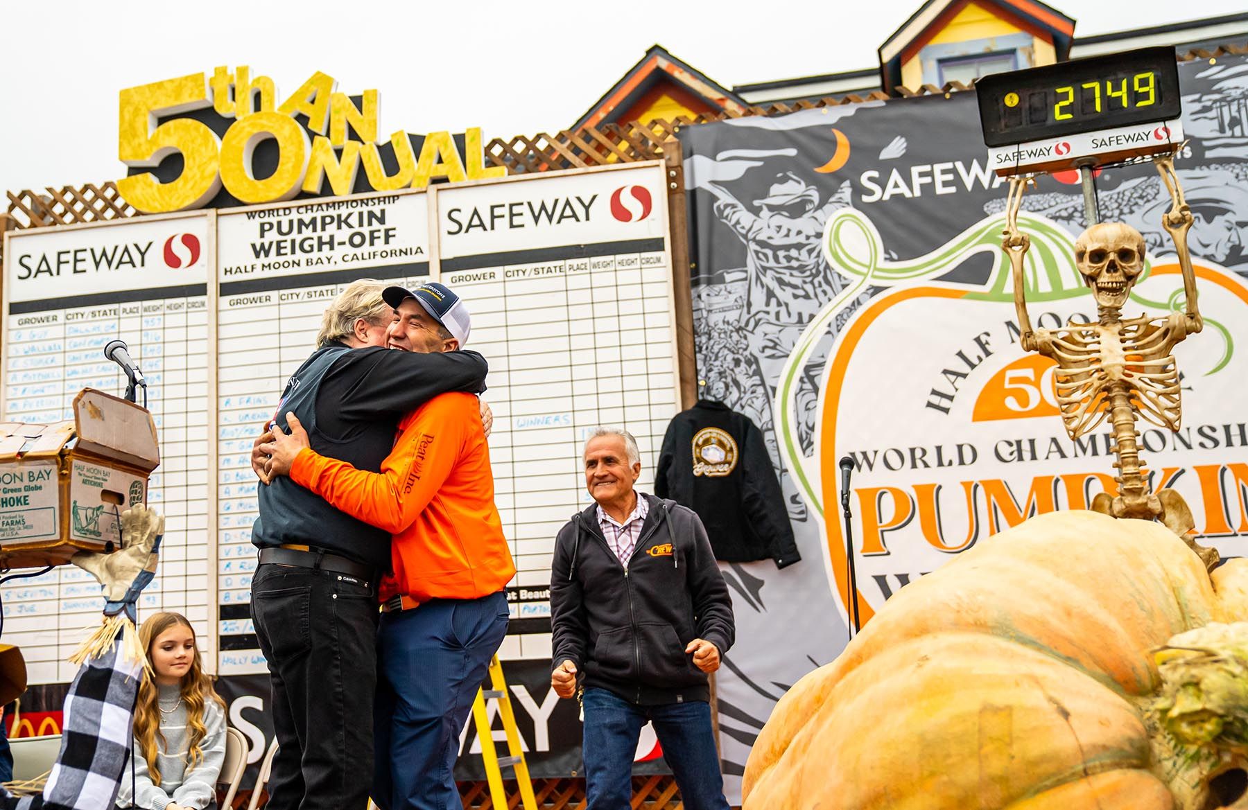 World's Heaviest Pumpkin, world record set in Half Moon Bay, California