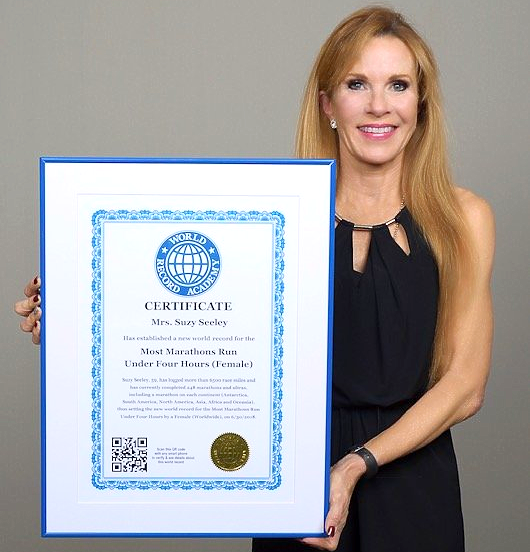 World Record Certificate from the World Record Academy