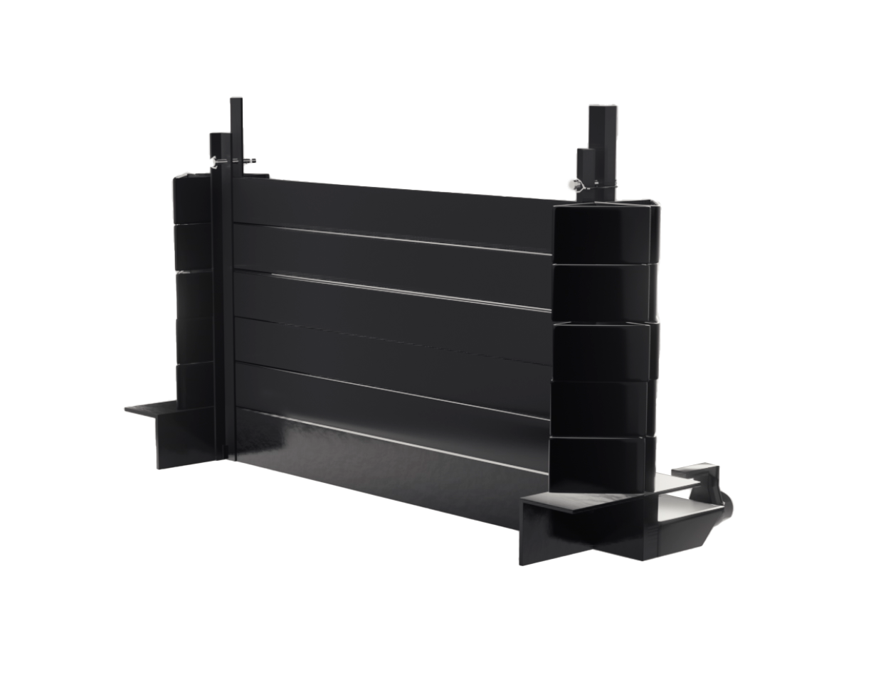 BUNKR coil rack carrier for flatbed trailers