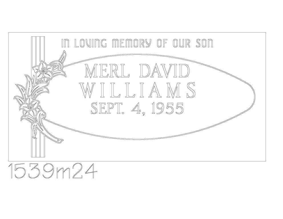 Single Layouts | Oklahoma Monument Company