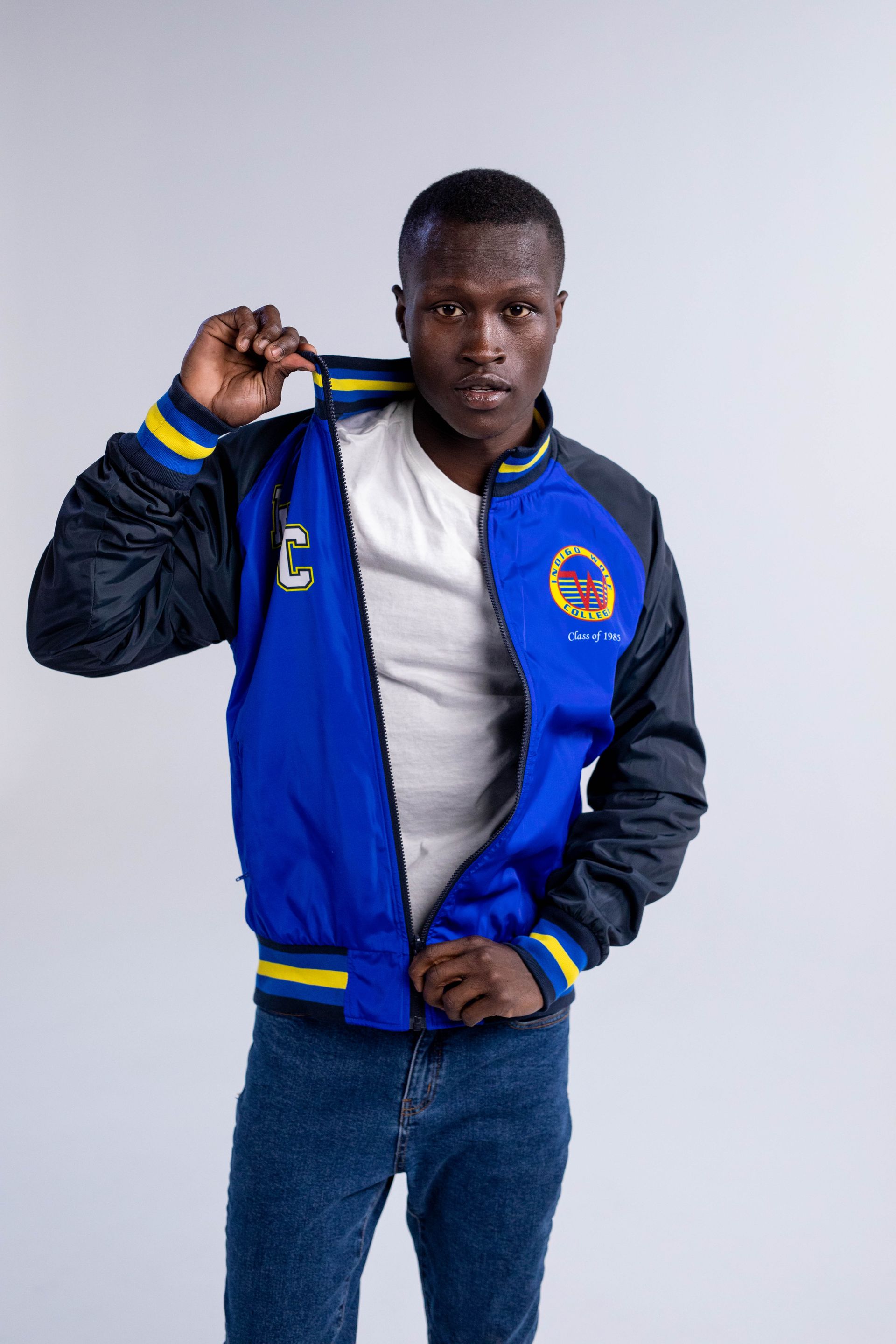 Custom Leavers Jackets & Hoodies Australia, Indigo Wolf