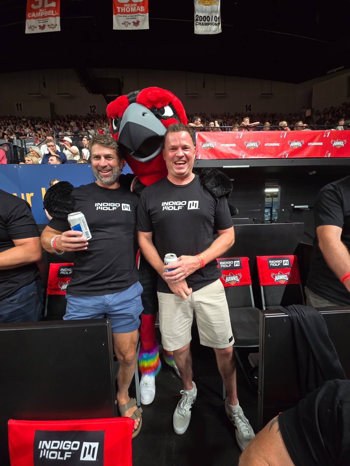 Hawks #1 in NBL: Indigo Wolf Celebrates