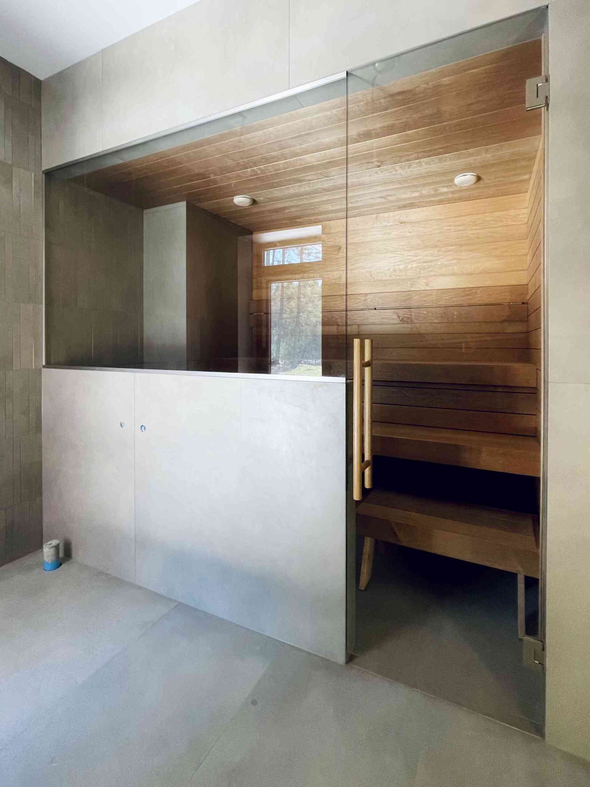 Saunaklaasid I klaasseinad ja uksed sauna | GLASSWORKS