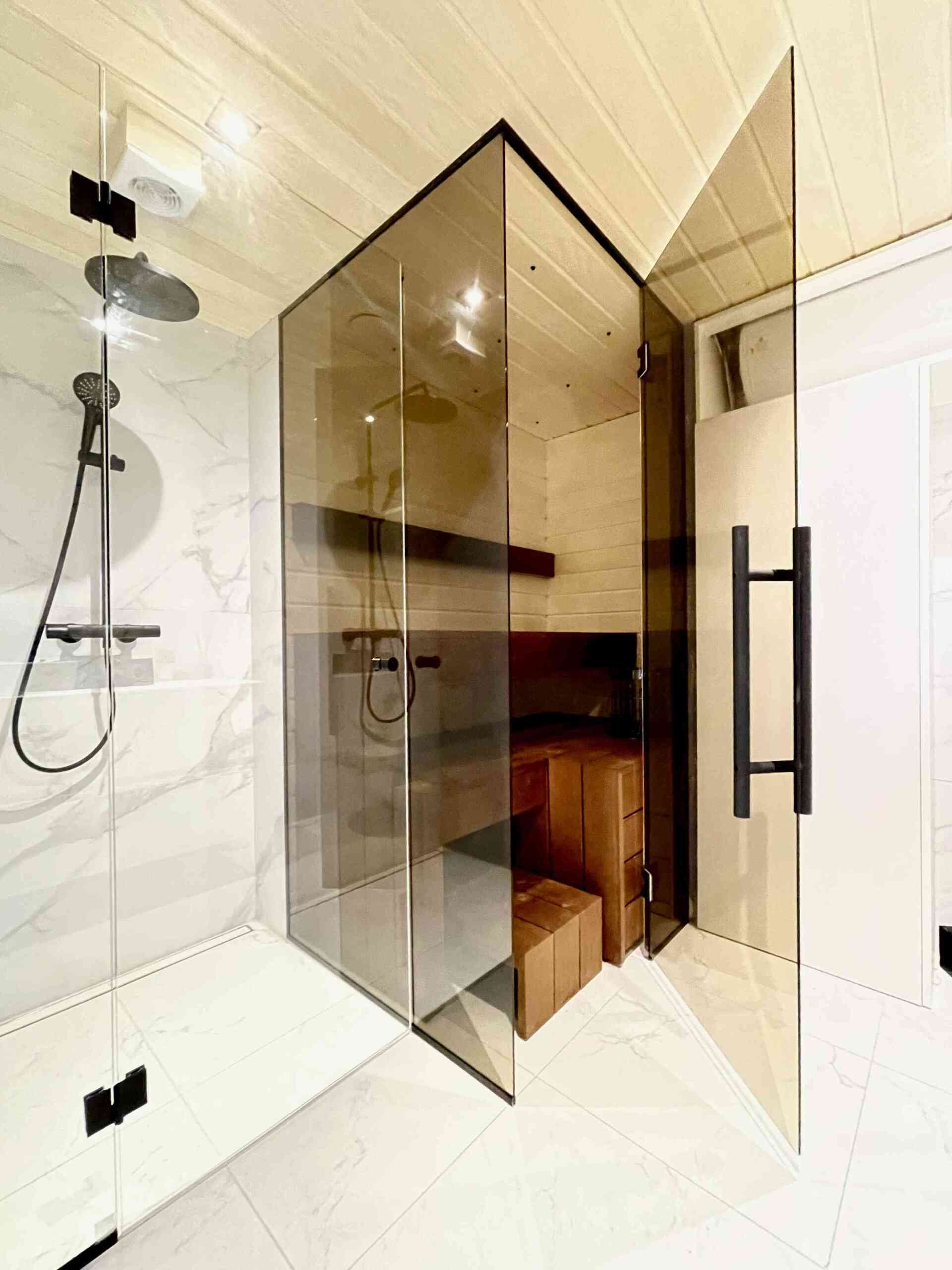 Saunaklaasid I klaasseinad ja uksed sauna | GLASSWORKS