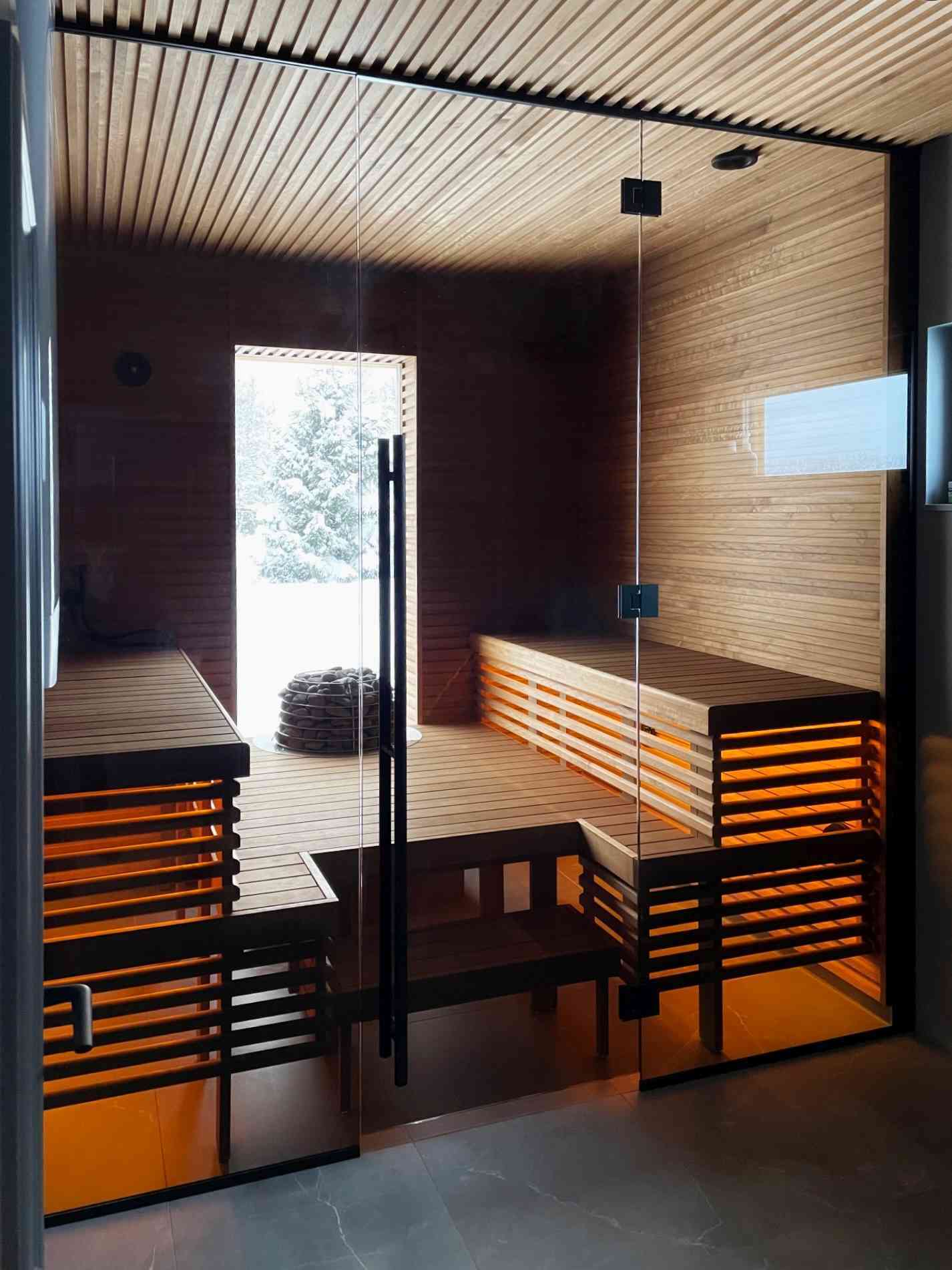 Saunaklaasid I klaasseinad ja uksed sauna | GLASSWORKS