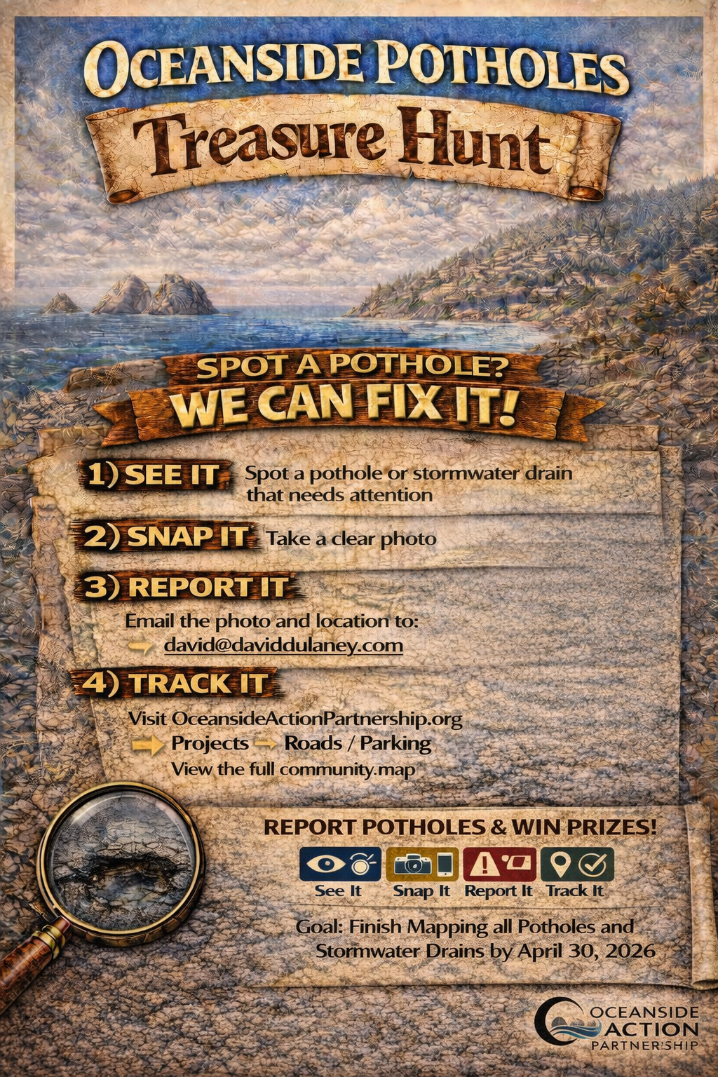Roads and Parking Team, Treasure Hunt!