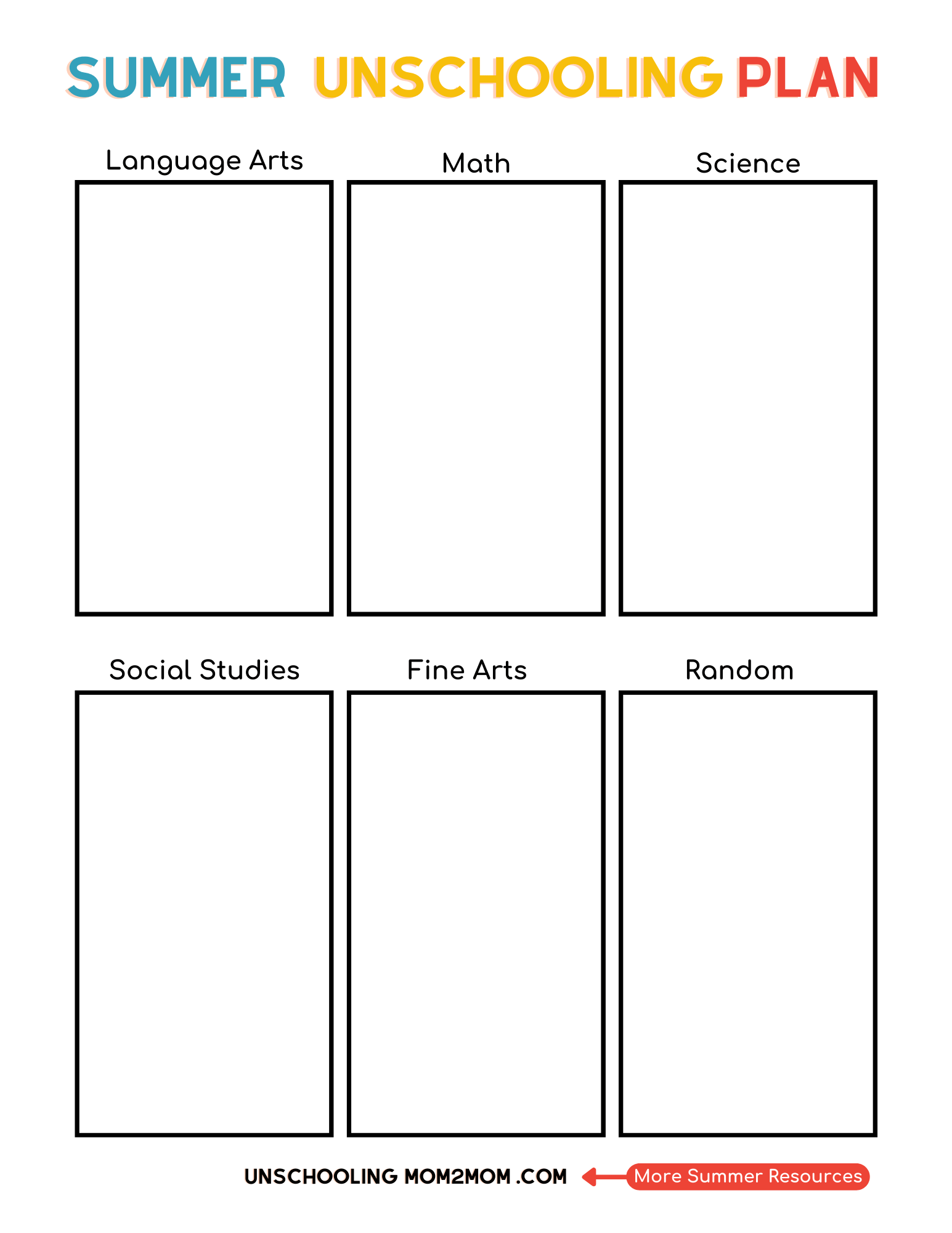 Summertime Unschooling