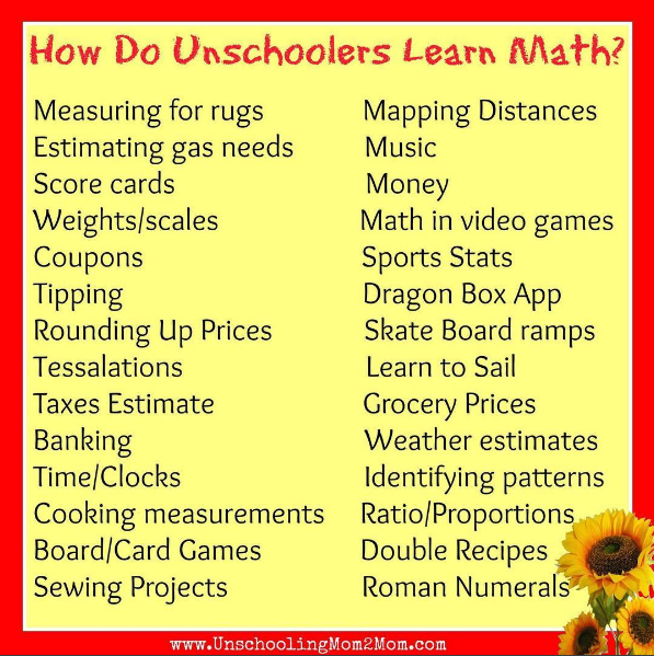 How Do Unschoolers Learn Math?