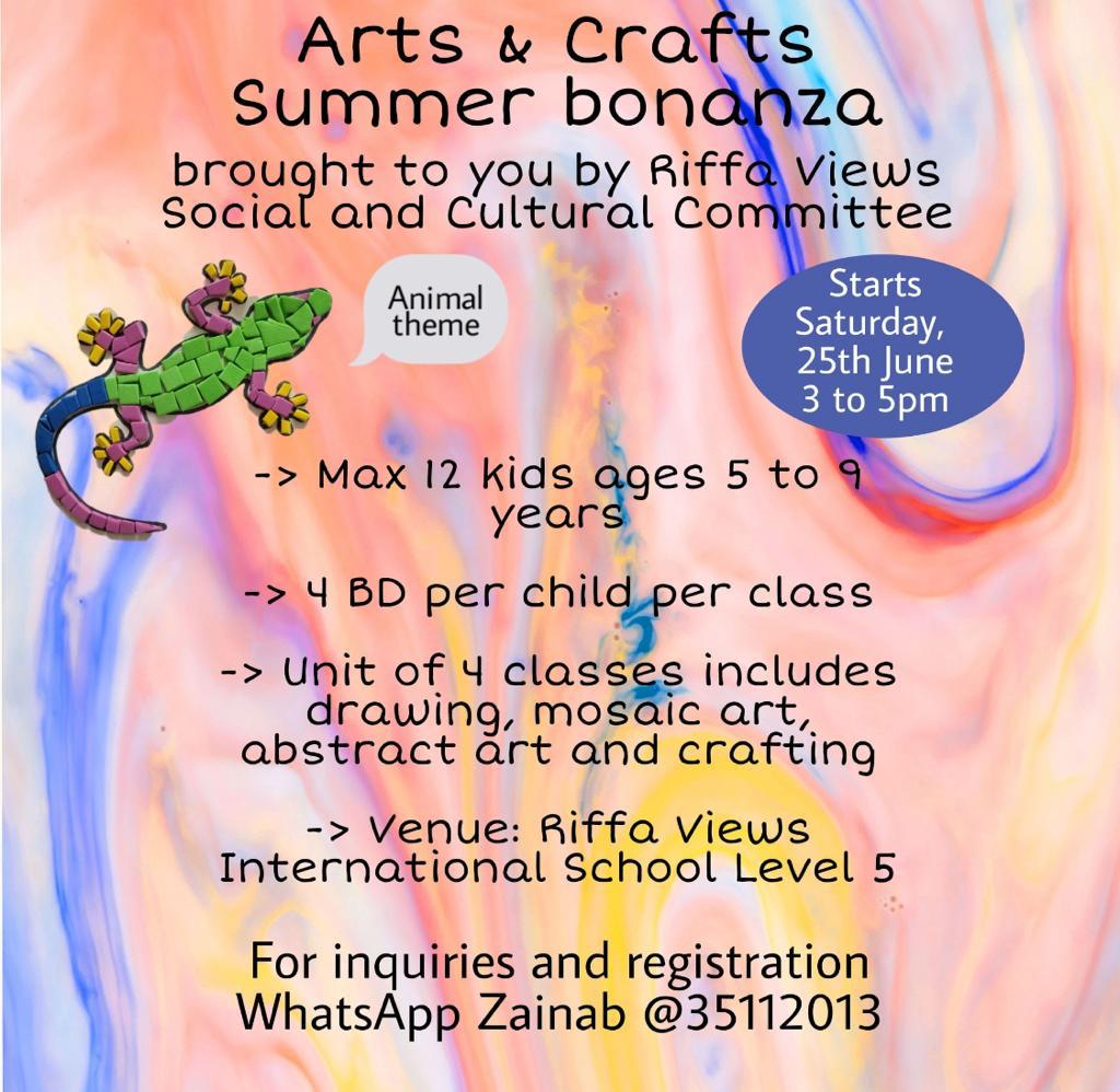 Arts & Crafts Summer bonanza for children