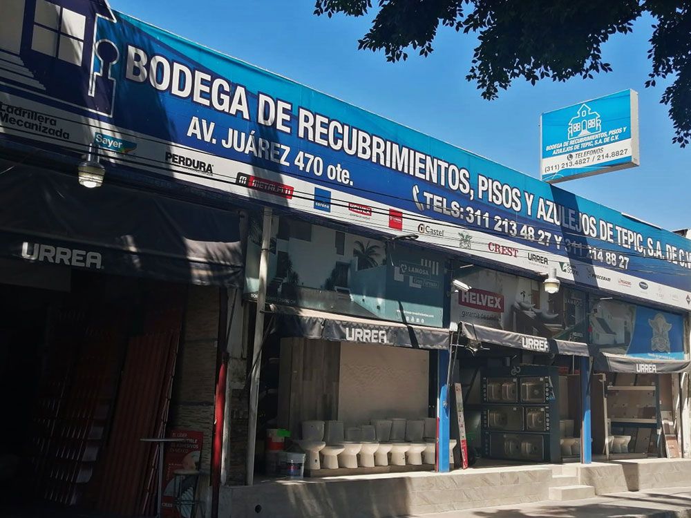 Sucursales | Bodega de Recubrimientos, Pisos y Azulejos de Tepic