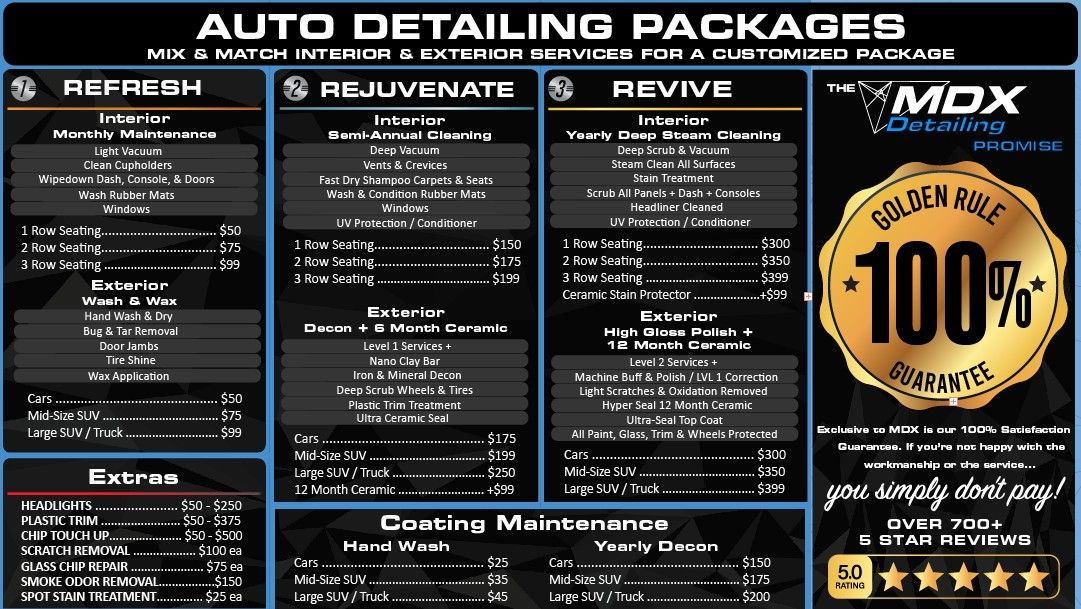 Car, Truck & Auto Detailing | MDX Detailing