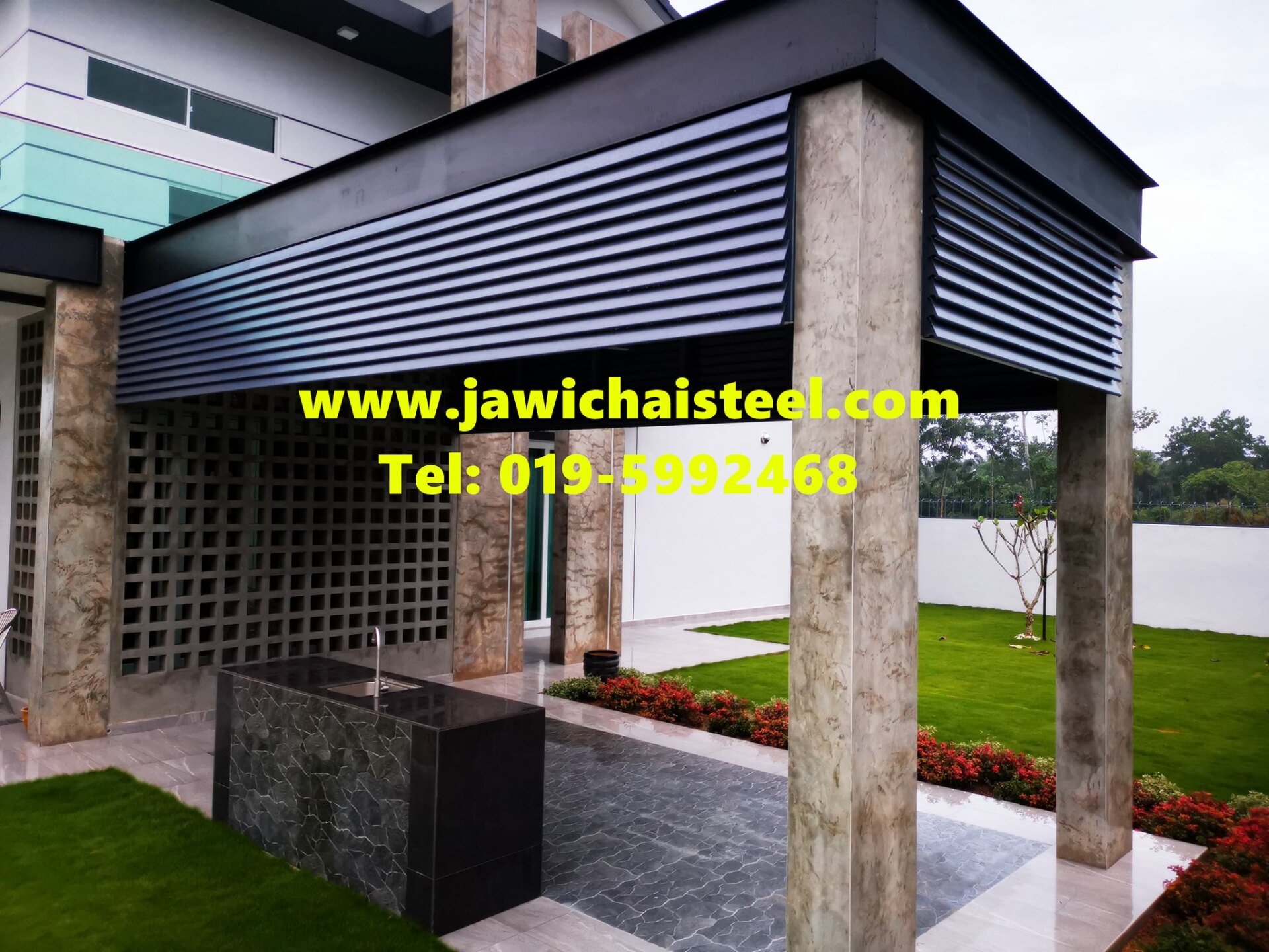 Aluminium Sun Louvers System Fabricators Malaysia - Jawi Chai Steel ...