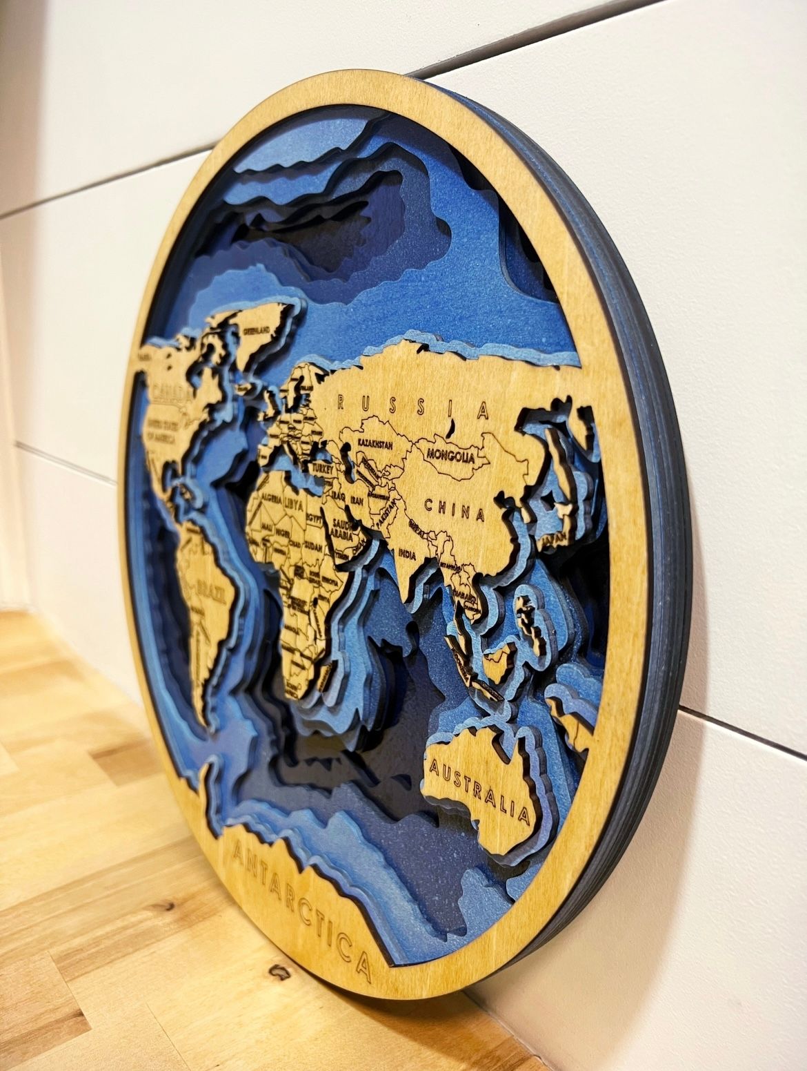 Layered World Map