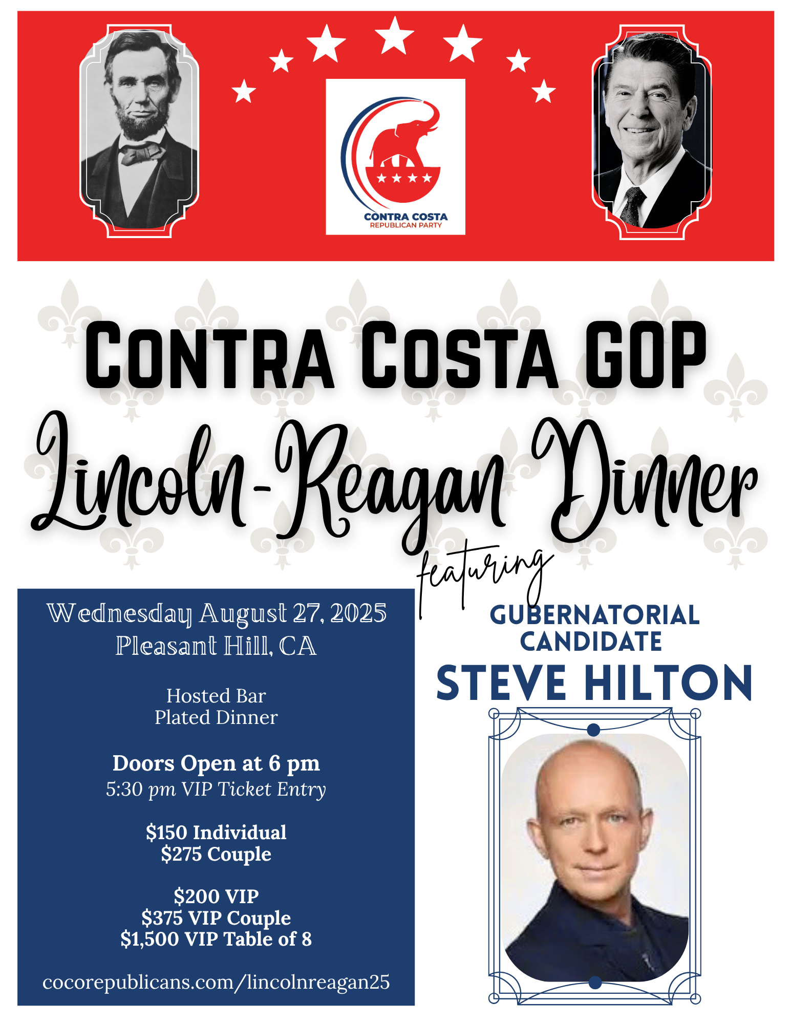 COCO GOP LINCOLN-REAGAN DINNER w/ STEVE HILTON