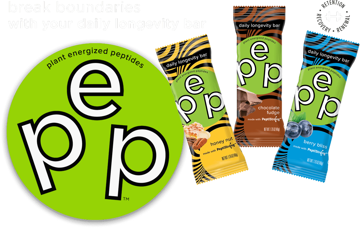 PEP | Daily Longevity Bar | Plant Energized Peptides