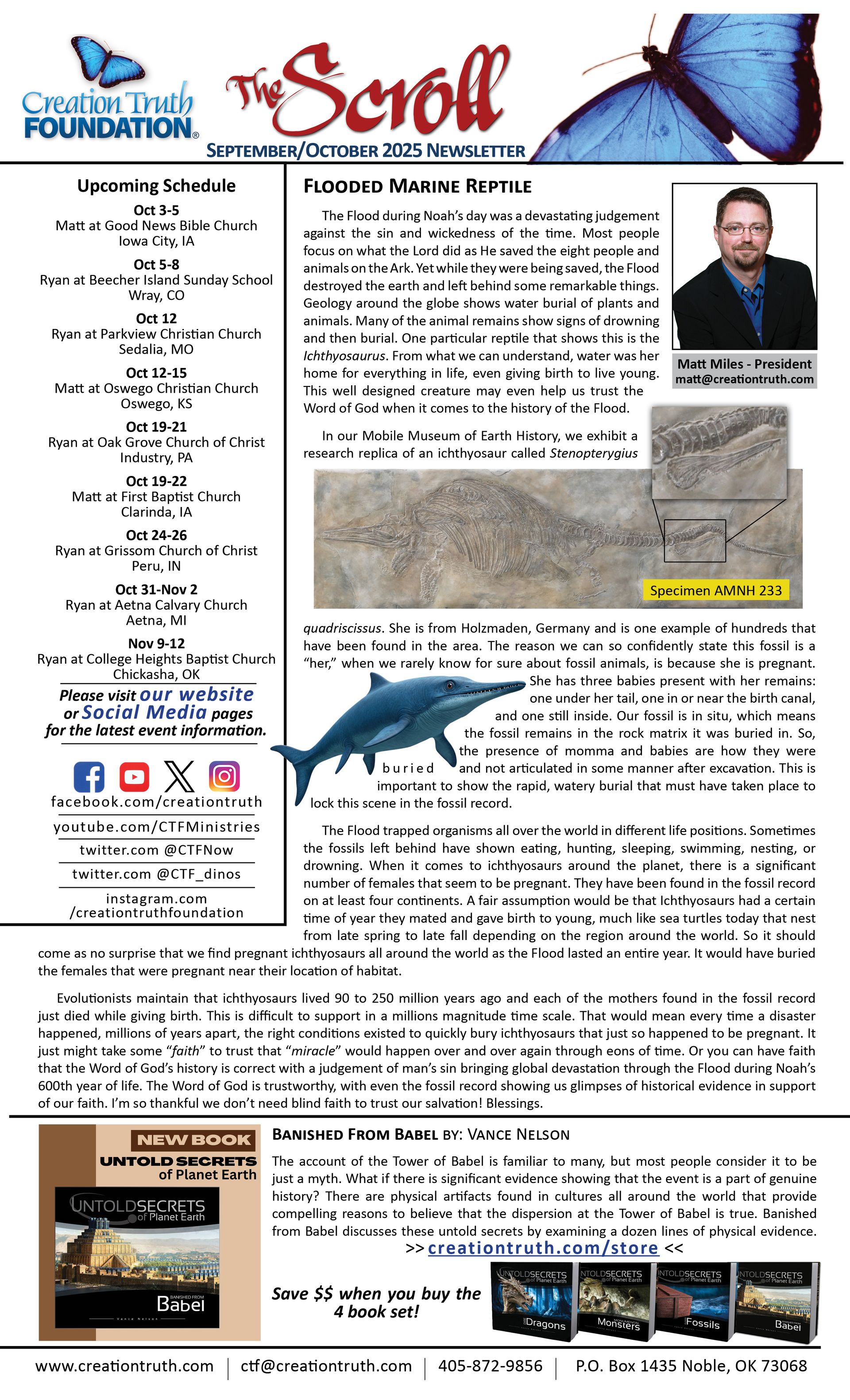 September/October 2025 Printed Newsletter