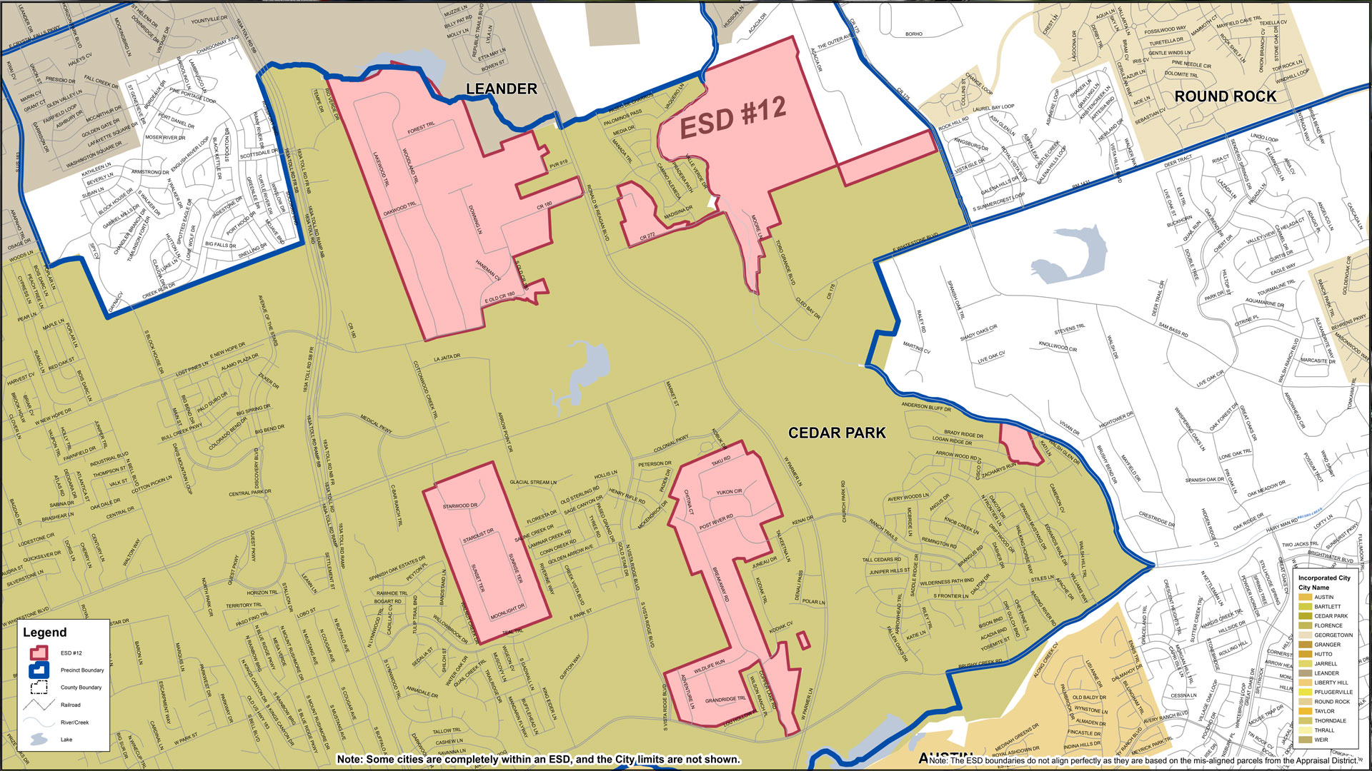 District Map | Williamson County ESD 12 | Emergency Dial 911
