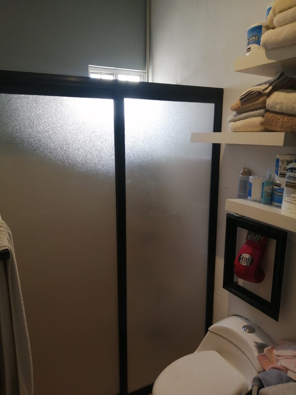 Cancel para baño doble corredizo (negro o champagne)