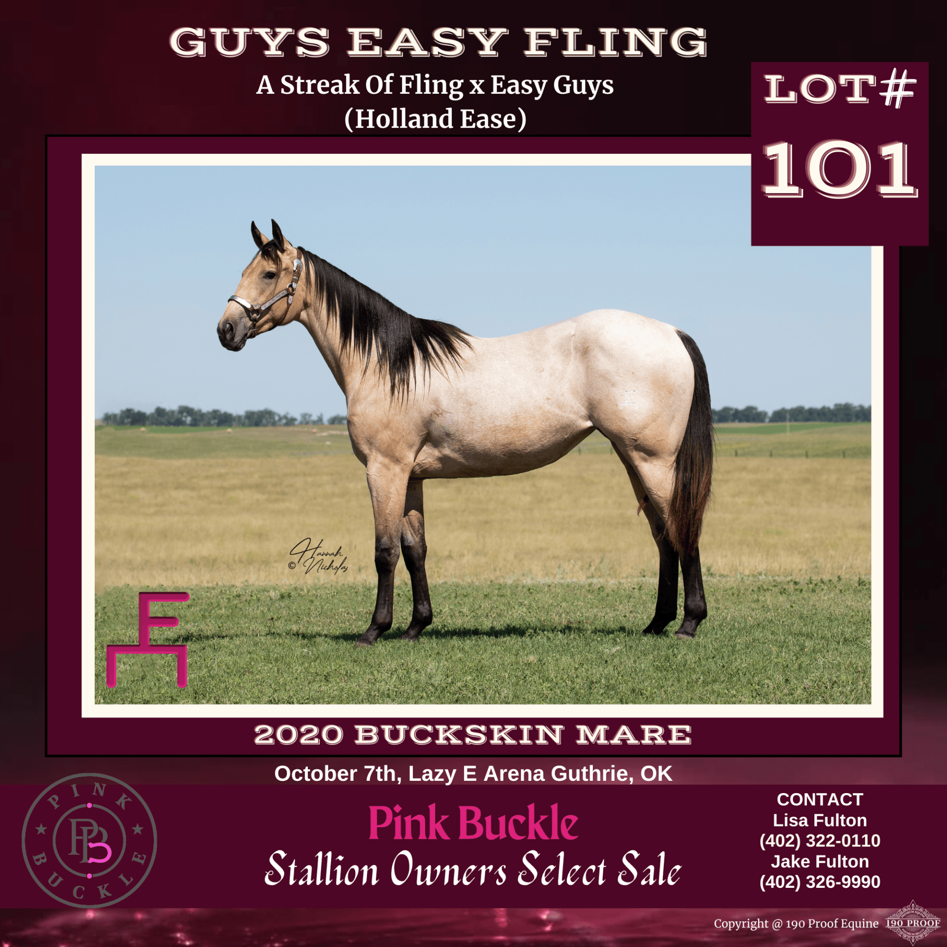 Pink Buckle Sale - Fulton Ranch Horses