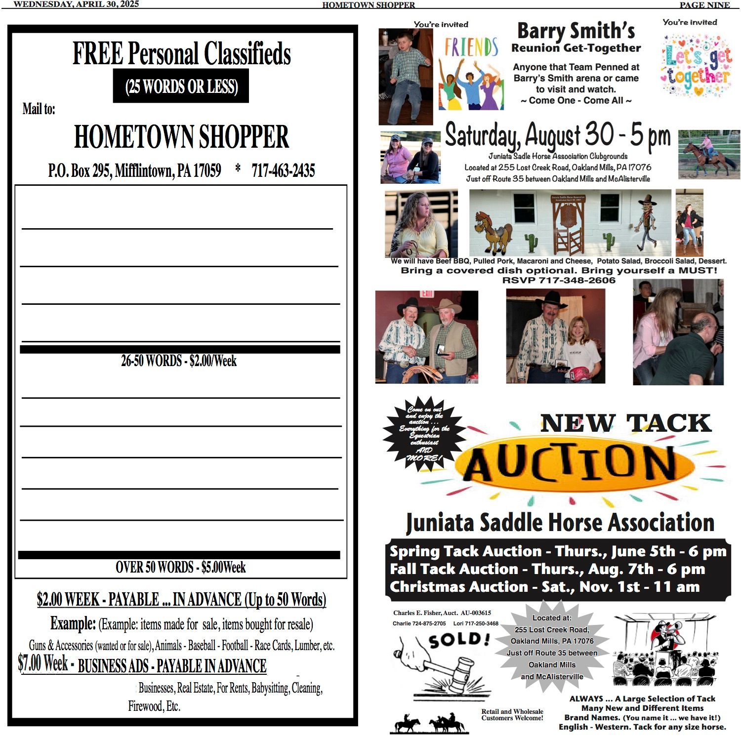 Weekly Magazine | Mifflintown, PA | Hometown Shopper