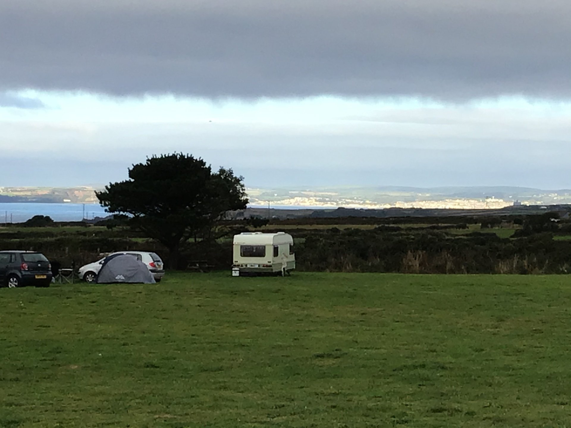 Sea view camping at Dropped Anchor