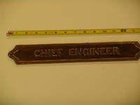 Orama's Nautical Navy Wood Brass Signs